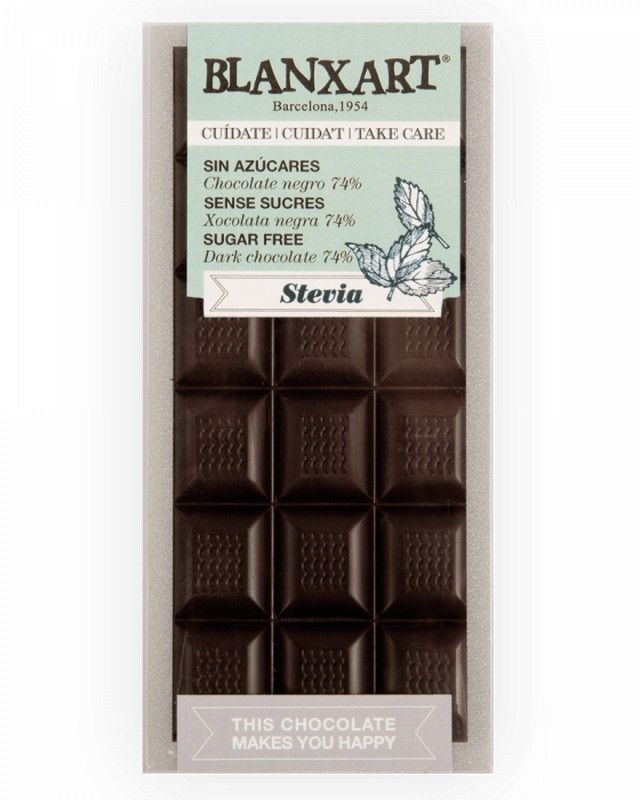 Compra online chocolate negro sin azucar con stevia de la marca de ...