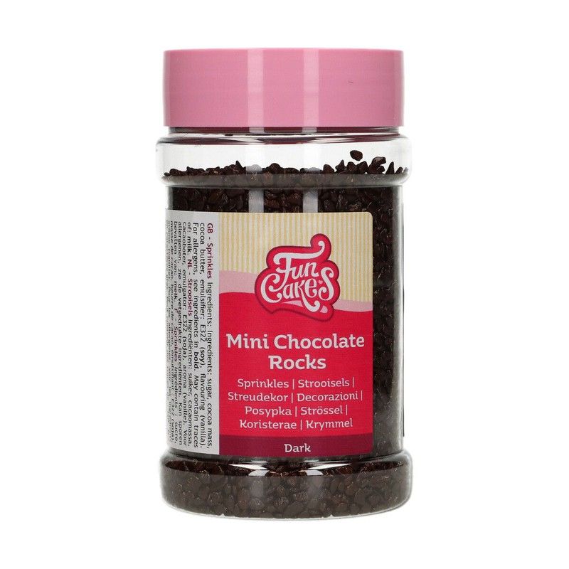 Online Decoratie Chocolade Mini Rocks Zwart Funcakes kopen — Area Gourmet