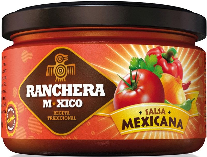 Comida mejicana gourmet. Salsa mexicana de la marca la ranchera ...