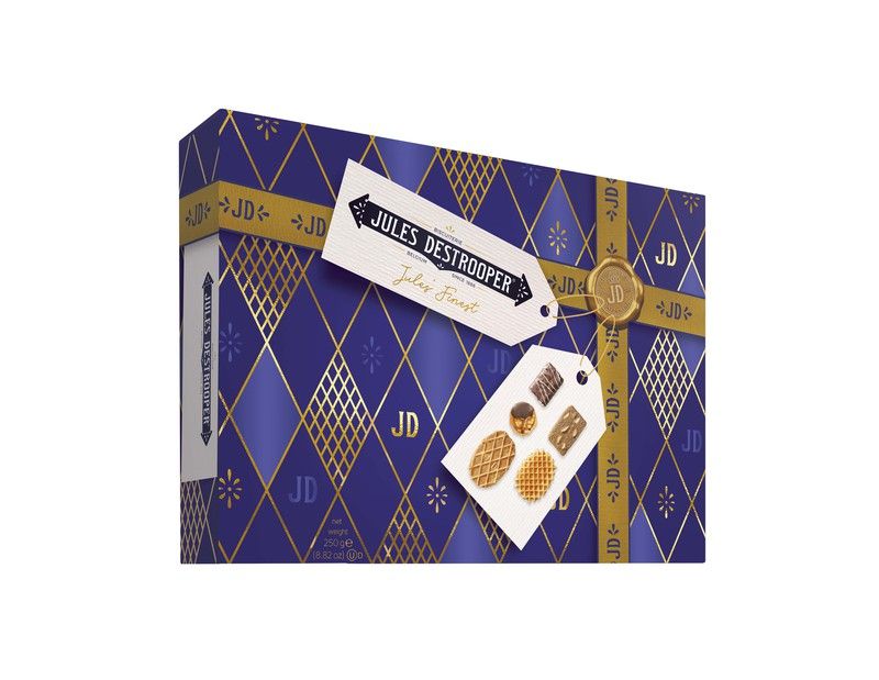 Box of Jules Destrooper gourmet Belgian cookies, in Gift Box format ...